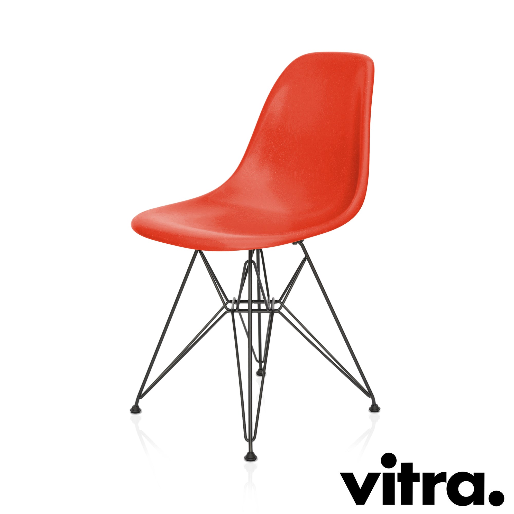 vitra Eames Fiberglass Side Chair DSR Untergestell schwarz weitere Farben