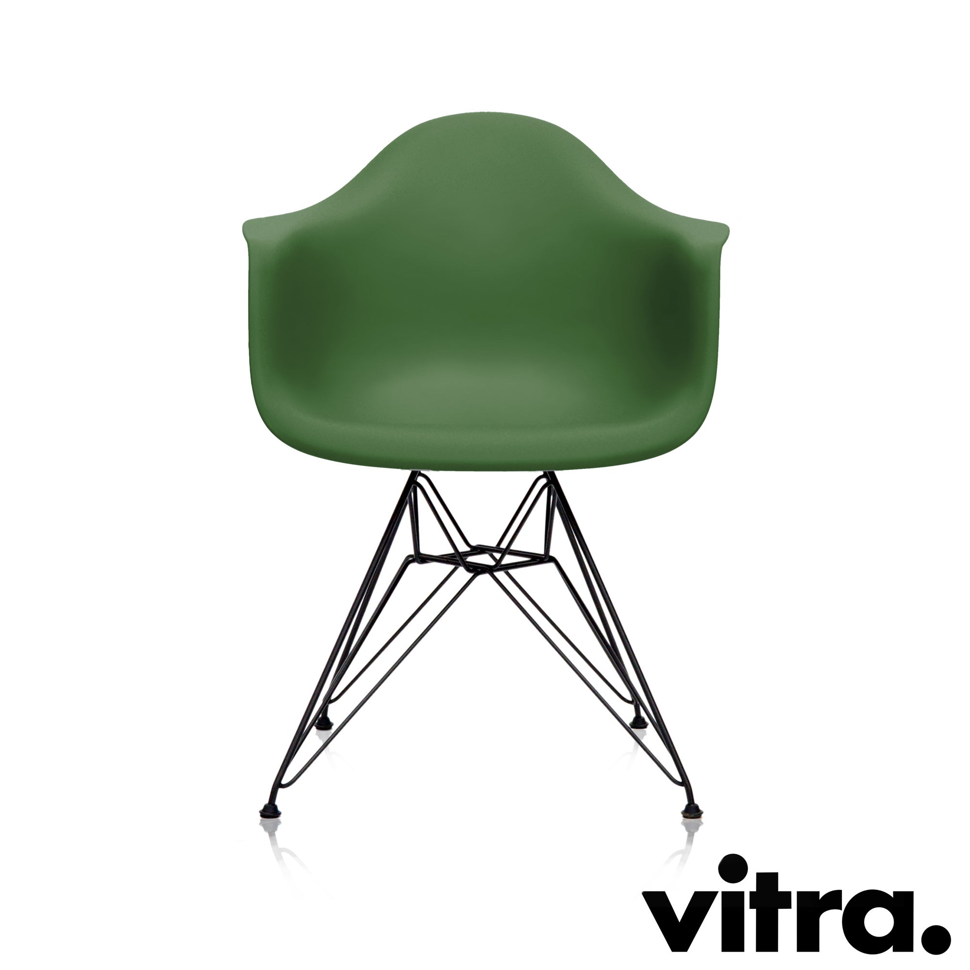 Vitra Eames Plastic Armchair DAR Untergestell schwarz